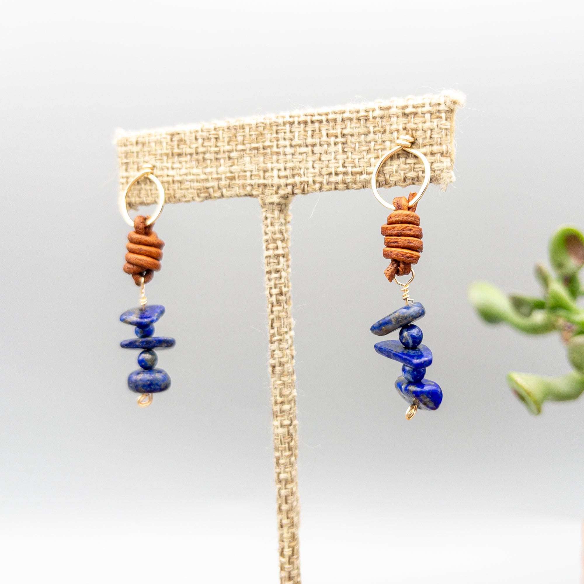 Lapis Lazuli Drop Earrings / Gold Fill| The Stitch Alliance